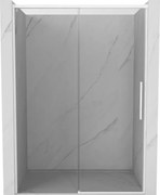 Mexen Rox, posuvné sprchové dveře 150 cm, 8mm čiré sklo, bílý profil, 8C2-150-000-20-00