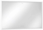 Hansgrohe Xarita E - Zrcadlo s LED osvětlením a vyhříváním, 120x70 cm, dotykový senzor, matná bílá 54985700