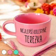 Ahome CZ Hrnek makronka s vlastním textem Vyberte barvu: Růžová