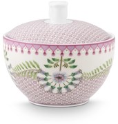 Pip Studio Lily & Lotus cukřenka 300ml, lila (porcelánová cukřenka s víčkem 300ml)