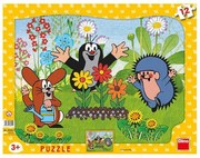 Dino Papírové puzzle Krteček zahradník 12 dílků
