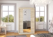 ADRK Furniture Skříň posuvná se zrcadlem SANTOS 120 SW-SAN-S-120+A023