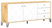 Komoda SULA dub artisan/bílá 5907758728222