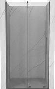 Mexen Velar, posuvné sprchové dveře do otvoru 110 cm, 8mm čiré sklo, broušený grafit, 871-110-000-01-95