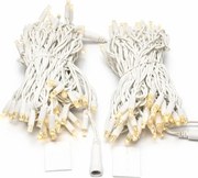 Easy Fix LED světelný řetěz, 20 m, venkovní, teple bílá, 120 diod, bílý kabel, IP67