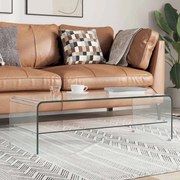 Konferenční stolek čirý 98 x 45 x 31 cm tvrzené sklo 284745