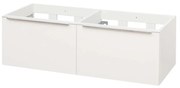 Mereo Mailo - Umyvadlová skříňka 121x37x48 cm, 2 zásuvky, bílá CN518S
