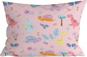 Povlak na polštář z mikrovlákna DINO ISLAND 50x70 cm, barevný