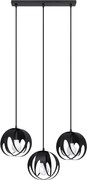 Sollux Lighting Závěsné svítidlo TULOS 3L černé
