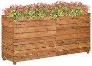 vidaXL Marketos Vyvýšený záhon 150x40x72 cm recyklované teakové dřevo a ocel