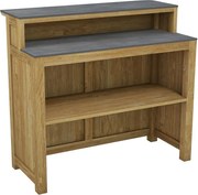 Sunfun Zoe Kuchyňský modul barový, 120 × 110 × 60 cm, teakové dřevo, keramika