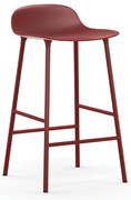 Normann Copenhagen designové barové židle Form Barstool Steel (65 cm)