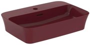 Ideal Standard Ipalyss - Umyvadlo na desku, 55x38 cm, s přepadem, otvor pro baterii, Pomegranate E2077V6