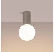 Sollux SL.1743 - Koupelnové stropní svítidlo HALO 1xG9/8W/230V IP44 taupe