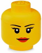 Úložný box lego úložná hlava (mini) - dívka