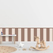 PIPPER. Textilní samolepící tapeta - Obdélník - Hnědá barva Barva: Kombinace, Velikost: 60cm