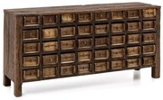 furniture-nabytek.cz - Masivní příborník Madurai z recyklovaného dřeva, nezpracovaný, hnědý – 150×40×75 cm