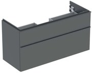 Geberit iCon - Umyvadlová skříňka, 118x62x48 cm, 2 zásuvky, lávová 502.306.JK.1