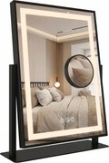 Rea Rea, Zrcadlo LED LUMI Black 30x40cm, HOM-01805