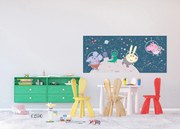Dětská vliesová fototapeta na zed' Prasátko Peppa Vesmírné Dobrodružství | 170 x 75 cm | DFTDNH5523
