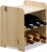 Regál na víno Woody 6 Close (38 x 34 x 26,5 cm)