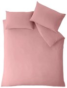 Růžové povlečení na dvoulůžko/prodloužené 230x220 cm So Soft Non-Iron – Catherine Lansfield