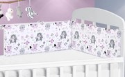 Bellatex Mantinel do dětské postýlky Zvířátko růžová rozměr 60x28 cm
