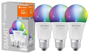 SADA 3x LED RGBW Stmívatelná žárovka SMART+ E27/9,5W/230V 2700K-6500K - Ledvance