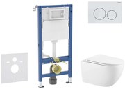 Geberit Duofix - Set předstěnové instalace, klozetu Gaia sedátka softclose, tlačítko Delta20, alpská bílá SANI11CA3145B