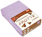 Froté prostěradlo s gumou 80x160 vřes 036 tloušťka 200g/m2 KARO
