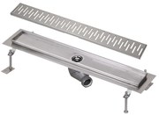 Sanela - Sprchový žlab do prostoru, délka 75 cm, matná nerez SLKN 03CX