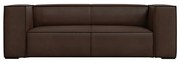 Tmavě hnědá kožená pohovka 212 cm Madame – Windsor & Co Sofas