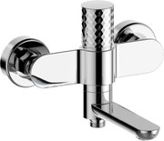 Mereo Mereo, Vanová nástěnná baterie se sklopným ramínkem diamant, Viana, bez příslušenství, 150 mm, chrom, MER-CBE90203A
