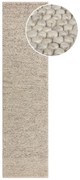 Světle šedý ručně tkaný běhoun s příměsí vlny 60x230 cm Minerals – Flair Rugs