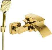 Mexen Aries R62 vanová baterie se sprchovou sadou, zlatá - 74483R62-50