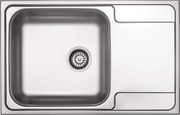 Deante Steel sink, 1-bowl with drainer