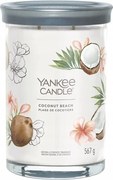 Yankee Candle svíčka Signature Tumbler ve skle velká Coconut Beach 567g