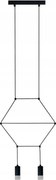 Závěsná lampa LINEA-2 černá 35 cm
