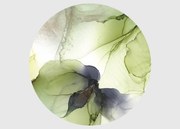 Samolepící vliesová fototapeta na zed' Abstraktní Zeleň | 140 x 140 cm | DCR3341
