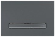 Geberit Sigma50 - Ovládání splachování, easy to clean, kartáčovaný černý chrom 115.671.QD.2