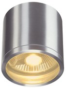 SLV 1000332 Rox, venkovní stropní svítidlo,1x GU10 ES111 max 75W, kartáčovaný hliník, průměr 12,5cm, IP44