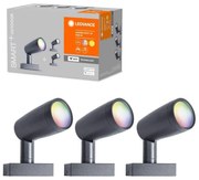 Ledvance - SADA 3x LED RGBW Venkovní lampa SMART+ SPOT 3xLED/4,5W/230V IP65Wi-Fi