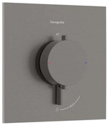 Hansgrohe Ecostat Comfort E - Termostatická baterie pod omítku, kartáčovaný černý chrom 33710340