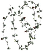 Zelená vánoční cedrová girlanda se šiškami Cedar Garland - 160 cm