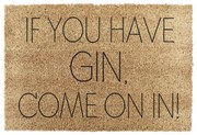 Rohožka z kokosového vlákna 40x60 cm If You Have Gin – Artsy Doormats