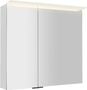 Sapho Linex - Zrcadlová skříňka s LED osvětlením 80x70x15 cm, 2x dvířka, bílá LX080-0030