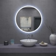 Rea Zrcadlo ⌀60 cm s regulovatelným LED osvětlením