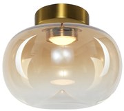 Stropní svítidlo Vaso, 1x jantarové skleněné stínítko, g