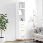 Skříň highboard bílá 34,5 x 34 x 180 cm kompozitní dřevo
