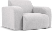 Světle šedé křeslo z textilie bouclé Molino – Micadoni Home